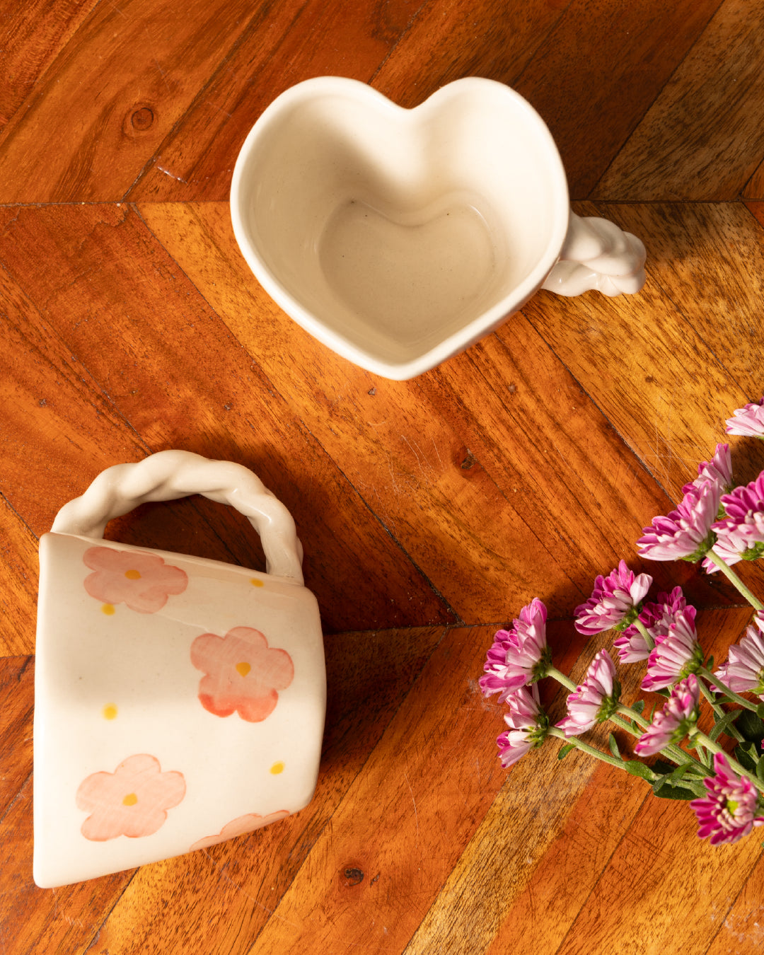 Dil Mil- Heart Shape Mug (Set of 2) – TheIndianRose