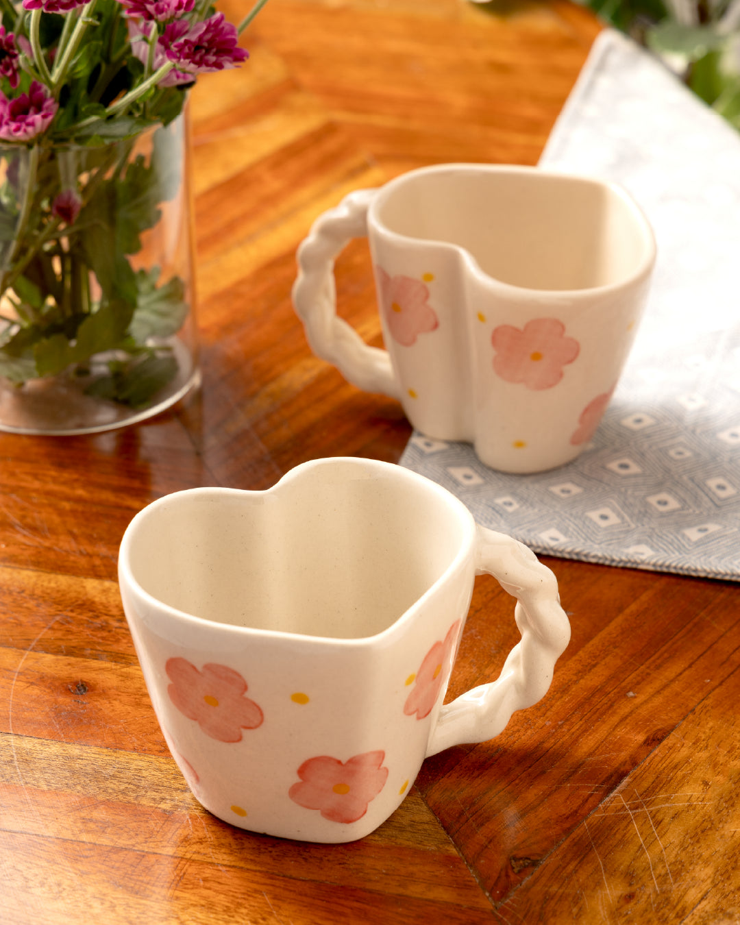 Dil Mil- Heart Shape Mug (Set of 2) – TheIndianRose
