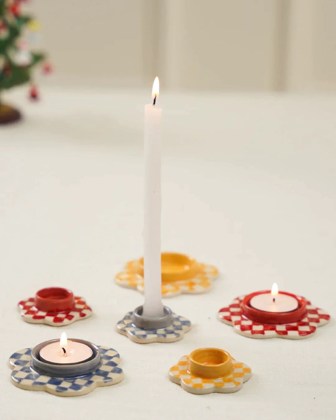 Urmi- Set of Candle & Tealight Holders – TheIndianRose